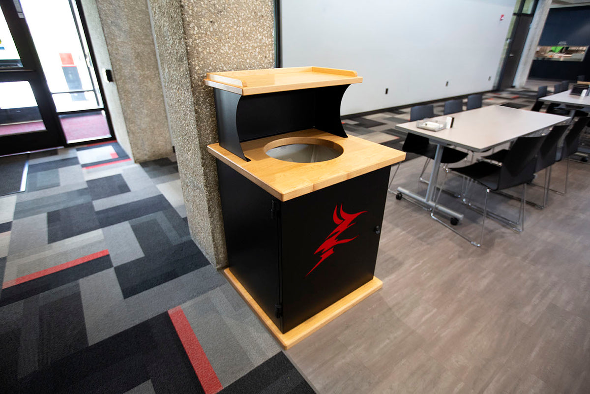 Custom Logo Trash Can – Bison Woodworking
